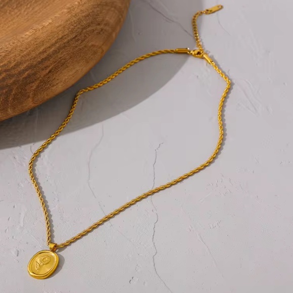 REVOLVE | Jewelry | Nwt Round Medallion Necklace In Gold | Poshmark